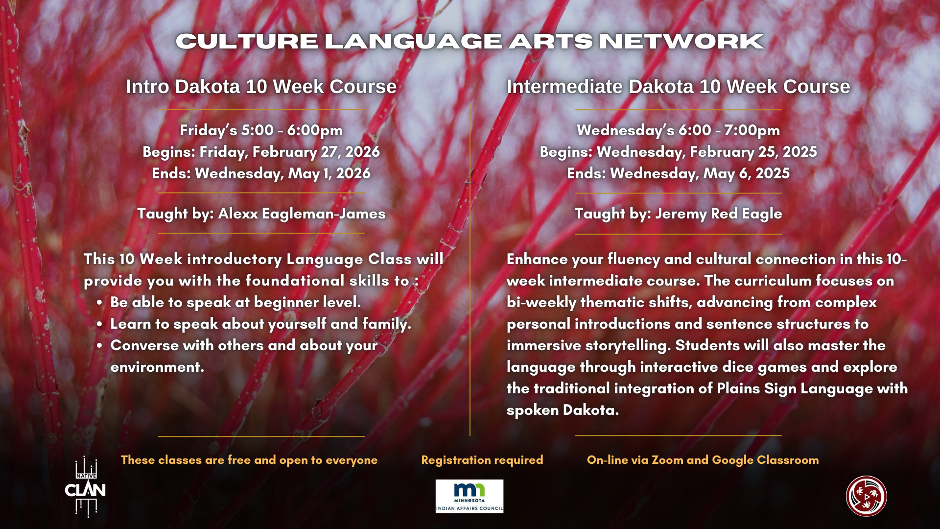 Culture, Language, Arts Network (CLAN) - MAIC
